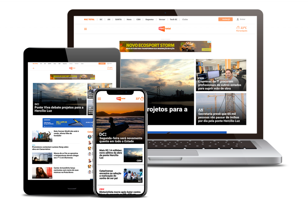 NSC Total ganha novo layout e melhor experiência no site - NegociosSC